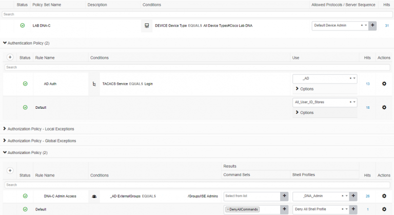 Cisco Dna Center External Authentication Using Ise Tacacs Part 1 Hospitable It